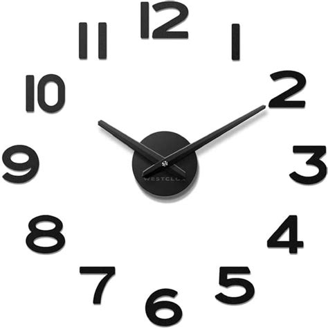 Analog Modern 20 Floating Number Quartz Accurate Wall Clock
