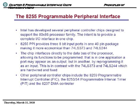 chapter 8 programable interface chips microcomputers thursday march