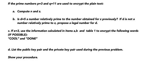 Solved 3 Consider The Following RSA Public Key Chegg
