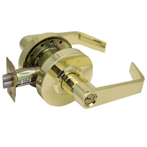 Tell Pro Line Grade 2 Lever Scc Keyway Ka4 Storeroom Bright Brass Us3