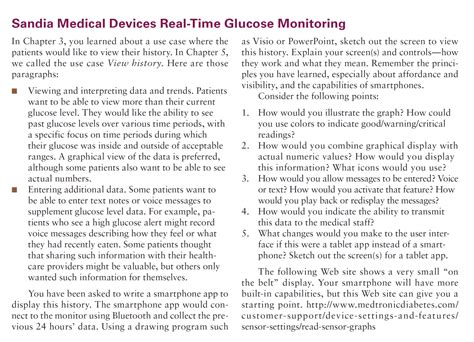 Solved Sandia Medical Devices Real Time Glucose Monitoring