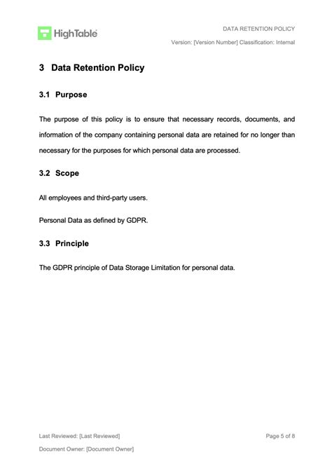 Iso 27001 Data Retention Policy A Complete Guide Template