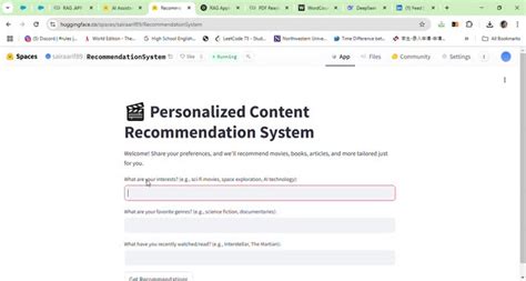 Saira Arif On Linkedin Generative Ai Rag Ai Machinelearning Streamlit Personalization