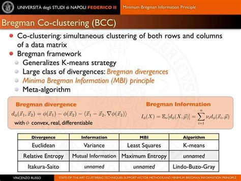 State Of The Art Clustering Techniques Support Vector Methods And Minimum Bregman Information