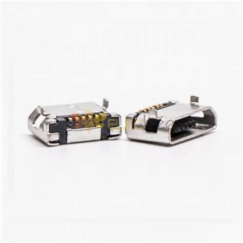 Elecbee Micro USB Female Pinout DIP Type B SMT Pin For Phone Pcs
