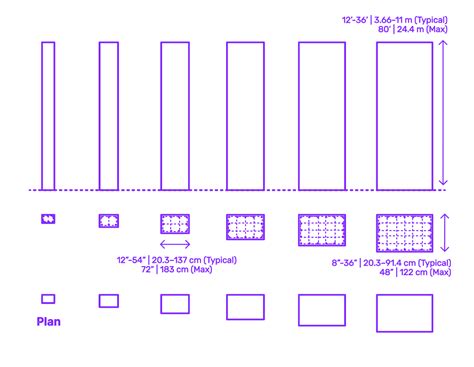 Concrete Column Rectangle 2 3 Dimensions And Drawings