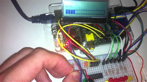 Raspberry Pi Hardware Spi Mcp3008 And Textstar Lcd Youtube