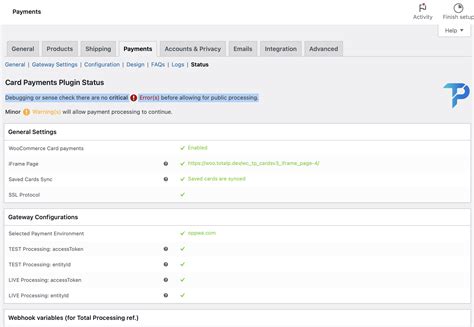 Installation Total Processing