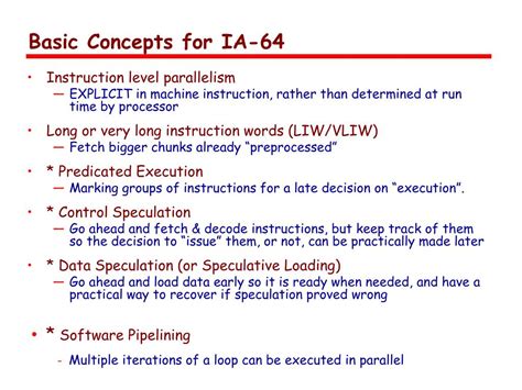 Ppt Ia 64 Architecture Think Intel Itanium Powerpoint Presentation Id519774
