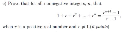 Solved C Prove That For All Nonnegative Integers N That Chegg
