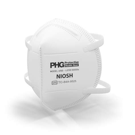 Model 6150 Niosh Approved N95 Respirator 20 Pack Protective Health Gear
