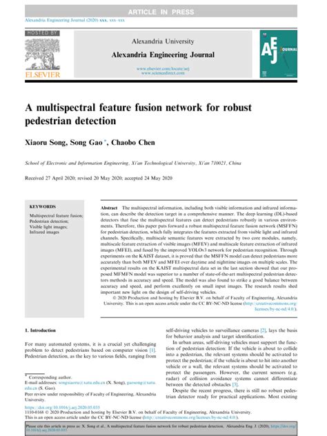 Journal 2020 A Multispectral Feature Fusion Network For Robust