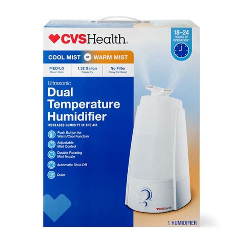 Cvs Health Cool And Warm Ultrasonic Humidifier 1 Each Delivery Or Pickup Near Me Instacart