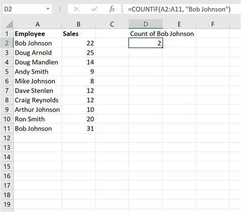 how to count names in excel 3 examples online tutorials library