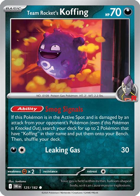Team Rockets Koffing · Destined Rivals Dri 125 ‹ Pkmncards
