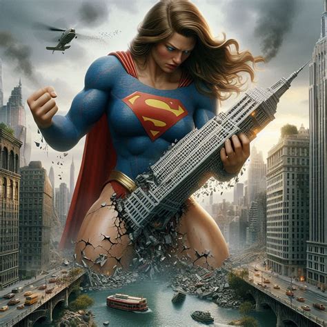 Giantess Supergirl Muscular By Memesrus1234 On Deviantart