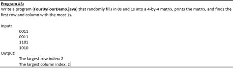 Solved Program 3 Write A Program Fourbyfourdemojava