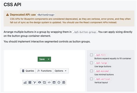 Docs Css Api Examples Are Broken · Issue 6517 · Palantirblueprint