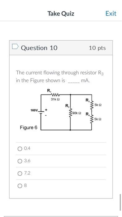 Solved The Current Flowing Through Resistor R3 In The Figure