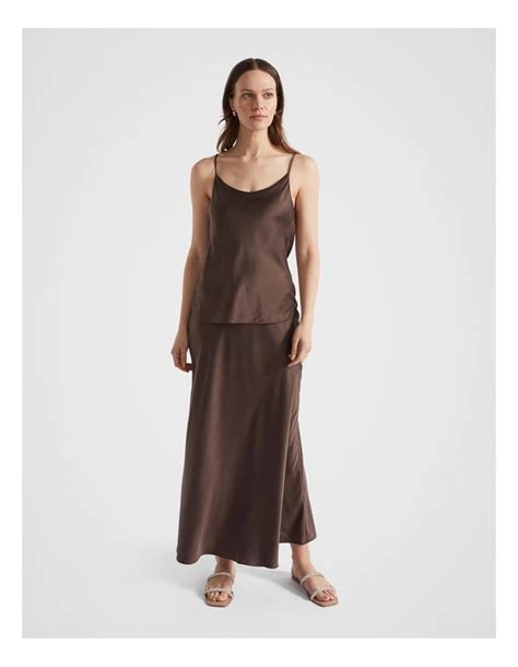 Seed Heritage Silk Camisole In Deep Raisin Myer