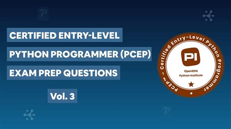 Certified Entry Level Python Programmer Pcep Practice Exam Questions