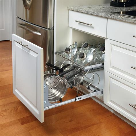 REV A SHELF Two Tier Cookware Organizer Chrome Rev A Shelf CW CR