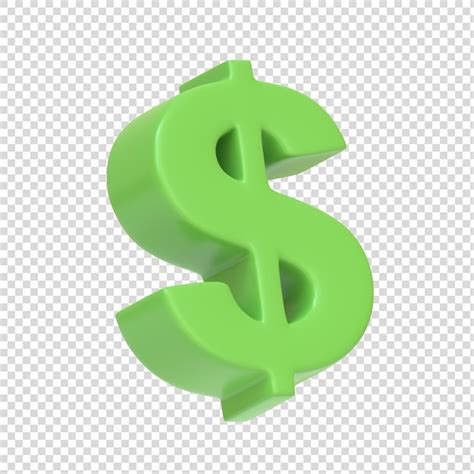 Signo De Dólar Aislado Sobre Fondo Blanco Icono De Dibujos Animados