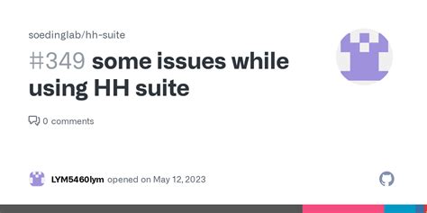 Some Issues While Using Hh Suite · Issue 349 · Soedinglabhh Suite · Github