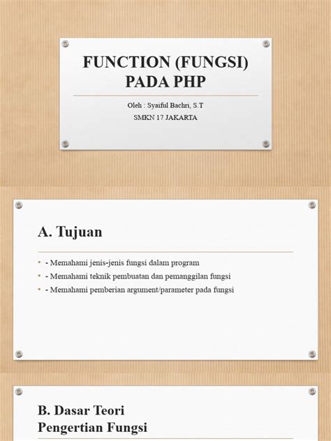 Function Fungsi Pada Php Pdf