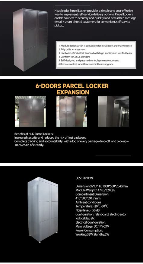 High Quality Secure Smart Locker Self Storage Intelligent Parcel Mailbox IOT Delivery Package