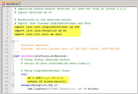 Fishing With Fdmee Using Java Classes From Jython Scripts In Fdmee
