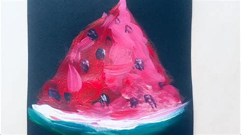 МАЛЮЄМО КАВУН ЯГОДИ ФРУКТИ Як намалювати натюрморт Youtube