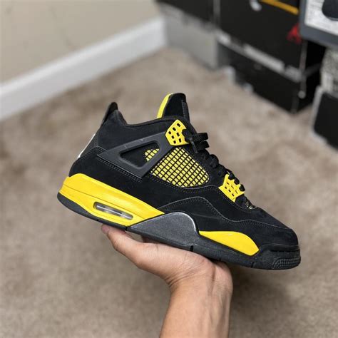 Jordan 4 Yellow Thunder Depop