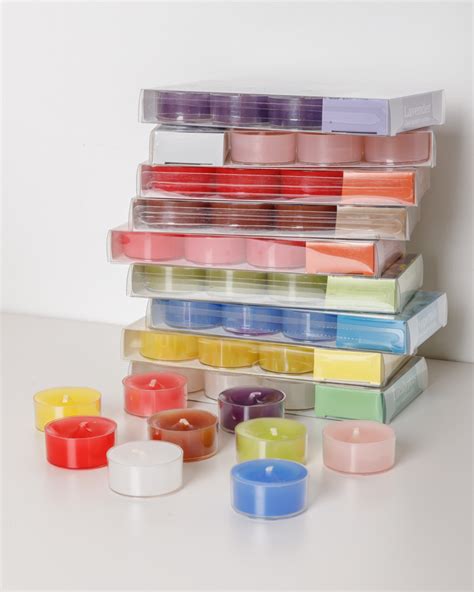 캐시 아로마 티라이트 6개 미니 향초 꾸미기 캔들 투명컵 컬러 인테리어 향기나는 양초 초 에이블리