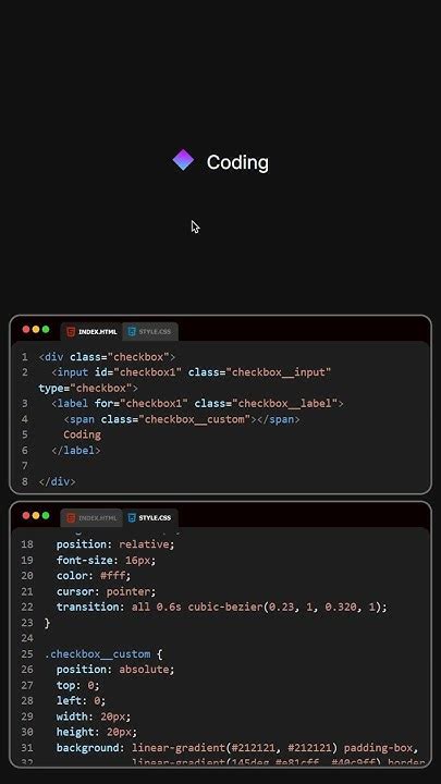 Checkbox Html Css Coding Youtube