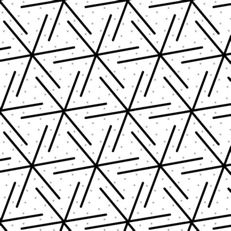 Premium Vector Vector Seamless Hexagon Pattern With Unfilled Line And Dot
