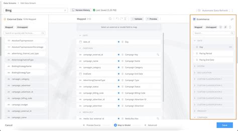 Ecommerce Data Model Mapping