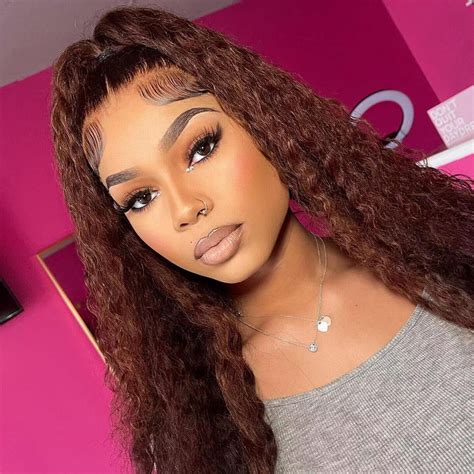 Julia Hair Bye Bye Knots 7x5 Reddish Brown Curly Wig Julia Hair