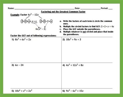 Solving Polynomial Equations By Factoring Worksheet