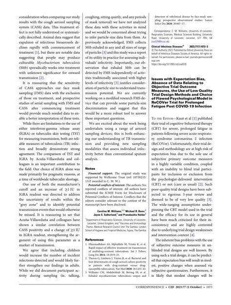 Pdf Issues With Expectation Bias Absence Of Data Relating To Objective Trial Outcome Measures