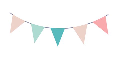 생일 파티 장식 휴일 기념일 패브릭 화환 디자인 현대 축제 교수형 장식에 대한 문자열에 다채로운 멧새 깃발 Political Party에 대한 스톡 벡터 아트 및 기타