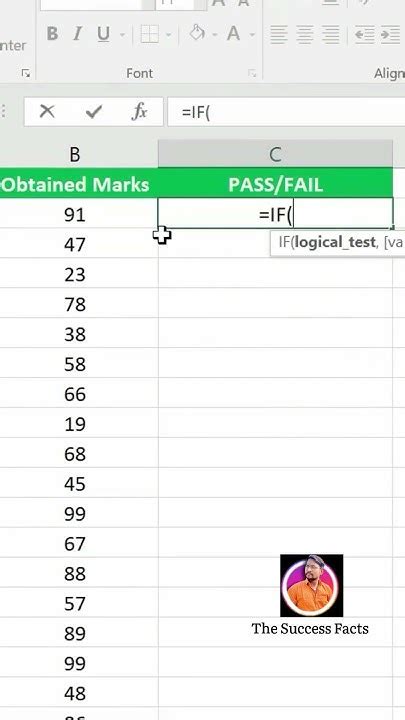 How To Use Excel If Function Trickexcelexcelshorts Exceltricks