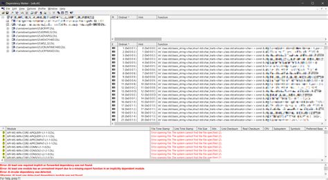 dependencies doesn t show all exported symbols unlike depends · issue