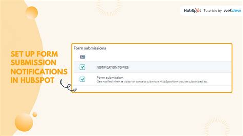how to set up form submission notifications in hubspot youtube