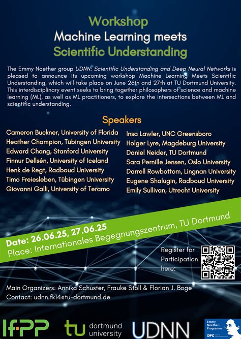 Workshop Machine Learning Meets Scientific Understanding Scientific Understanding And Deep