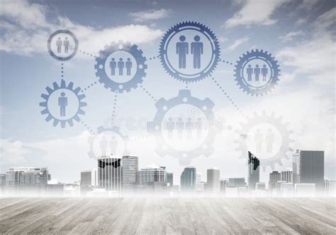 Networking And Social Communication As Means For Effective Business Strategy Stock Image Image