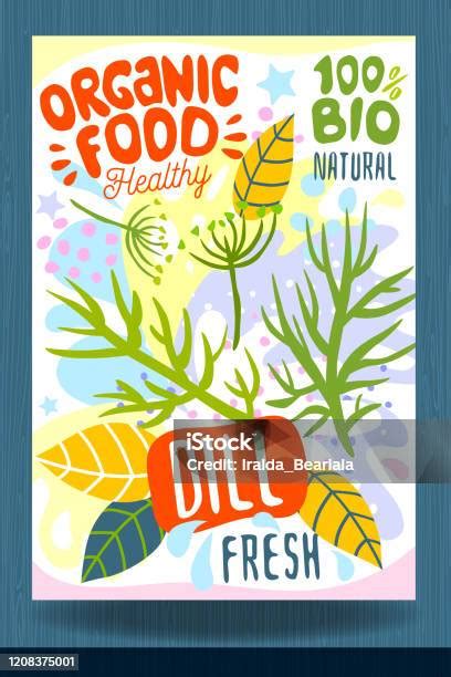 추상 스플래시 식품 라벨 템플릿입니다 다채로운 브러시 스트로크 야채 과일 향신료 패키지 디자인 딜 그린 슬라이스 익은 유기농 신선함 감자 칩에 대한 스톡 벡터 아트 및 기타