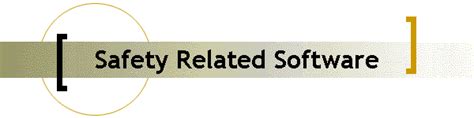 Safety Related Software