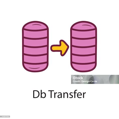 Db 전송 채워진 개요 아이콘 디자인 그림입니다 흰색 배경 Eps 10 파일의 데이터 기호 네트워크 서버에 대한 스톡 벡터 아트 및 기타 이미지 Istock