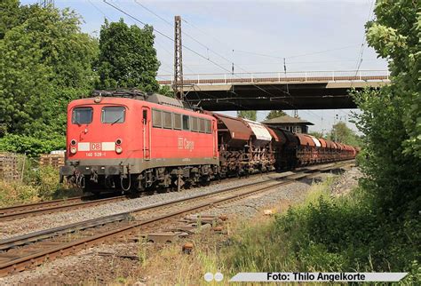 Lokomotiven der Baureihe 140 der Deutschen Bahn auf der Ratinger Westbahn